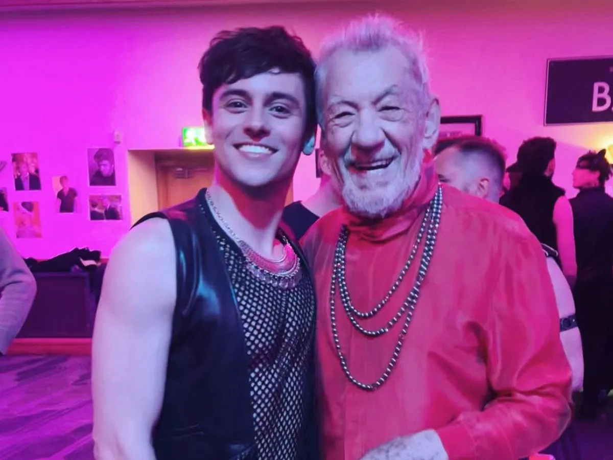 Sir Ian McKellen Frolics at Gay Event with Mesh String Vest-Clad Tom ...