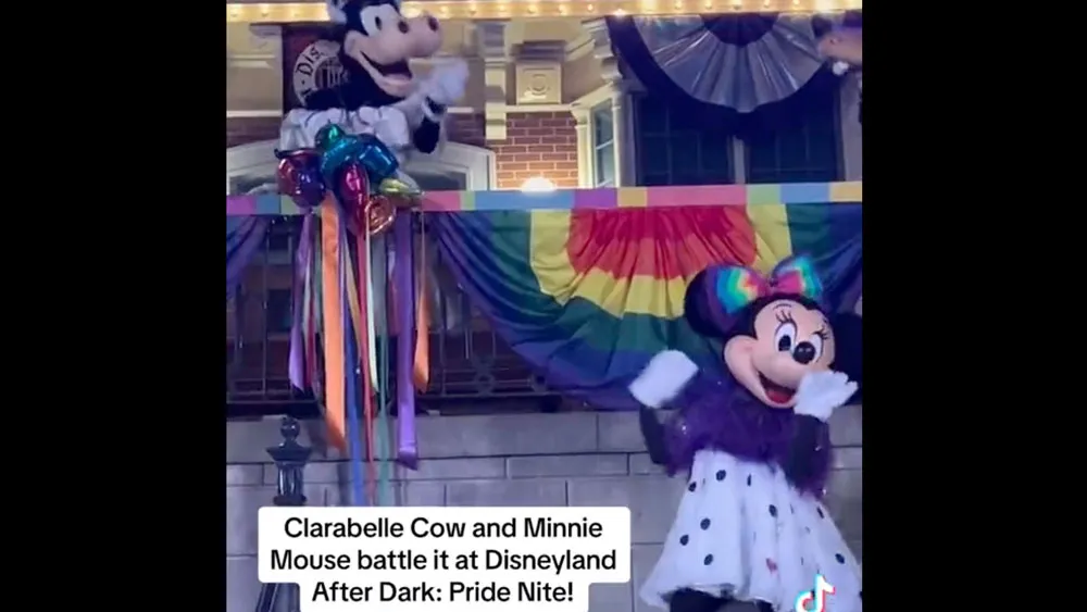 Clarabelle Cow's Viral Routine During Disney Pride Nite Sparks ...