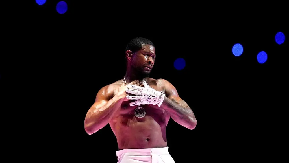 Review: Usher Shines at Star-studded 2024 Super Bowl Halftime Show ...